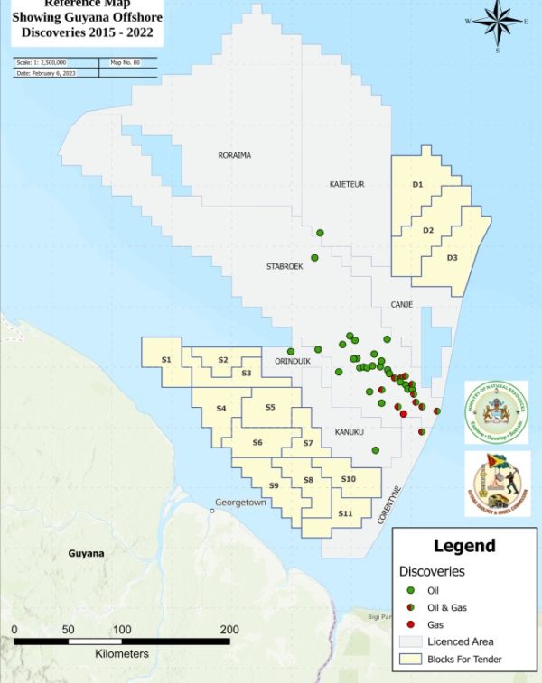 Much of Guyana’s 17 trillion cubic feet of gas at southeastern part of ...
